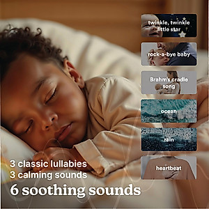 MyBaby, SoundSpa Lullaby - Sounds & Projection, Plays 6 Sounds & Lullabies, Image Projector Featuring Diverse Scenes, Auto-Off Timer Perfect for Naptime, Powered by an AC Adapter, by HoMedics