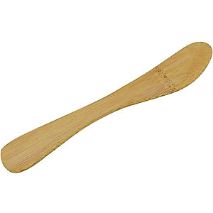 JapanBargain 3806, Large Bamboo Spoon Fork and Butter Spreader Set for Eating or Cooking Dishwasher Safe, Set of 6