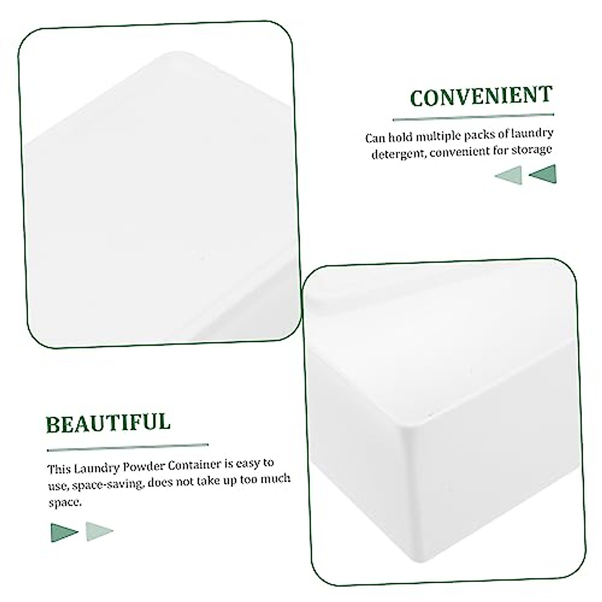 NOLITOY Box Sheet laundry storage box containers for organizing Laundry Room Bucket Laundry Holder laundry powder bin plastic drawers iron washing powder bucket white