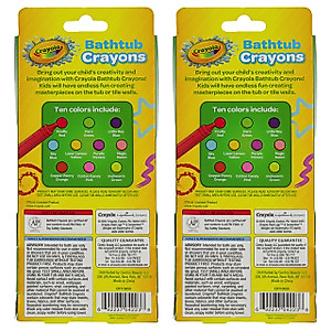 Crayola Taste Beauty Bathtub Markers, Washable Markers for Kids’ Bath Time, 2 pack Bundle