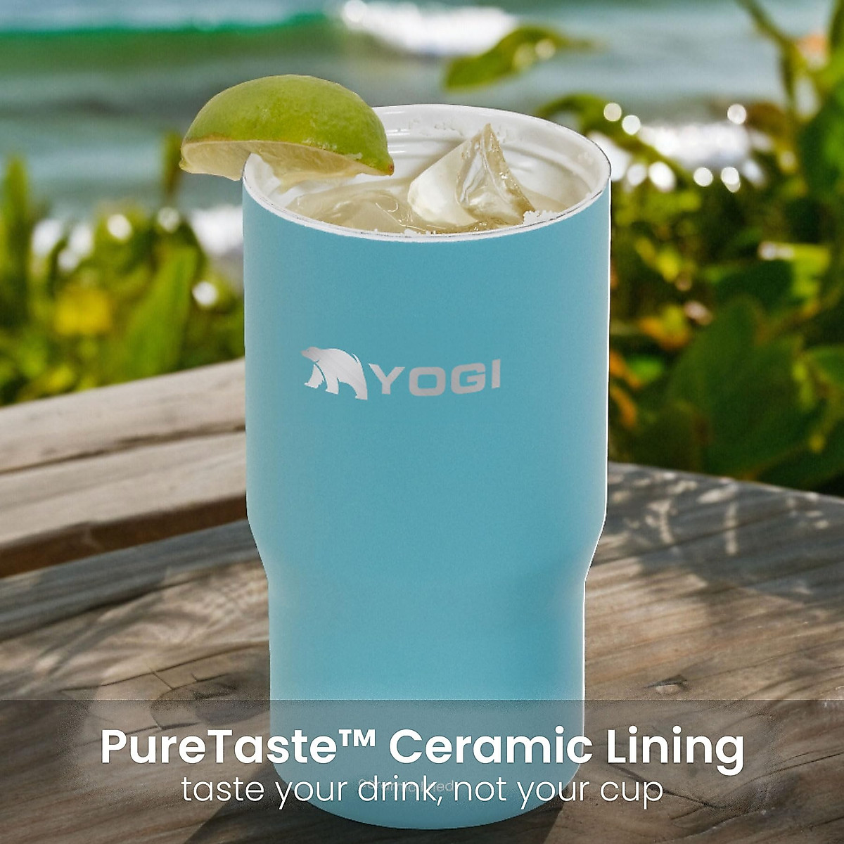 YOGI Voyager One Ceramic Lined All-In-One Tumbler Can Bottle Cooler - 12oz Code Red