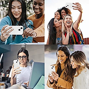 IceSword iPhone 13 White Case 6.1” (2021), Liquid Silicone Slim Shockproof Phone Case Cover, Soft Anti-Scratch Microfiber Lining, Matte White, Protective 6.1 inch Compatible with iPhone 13 - White