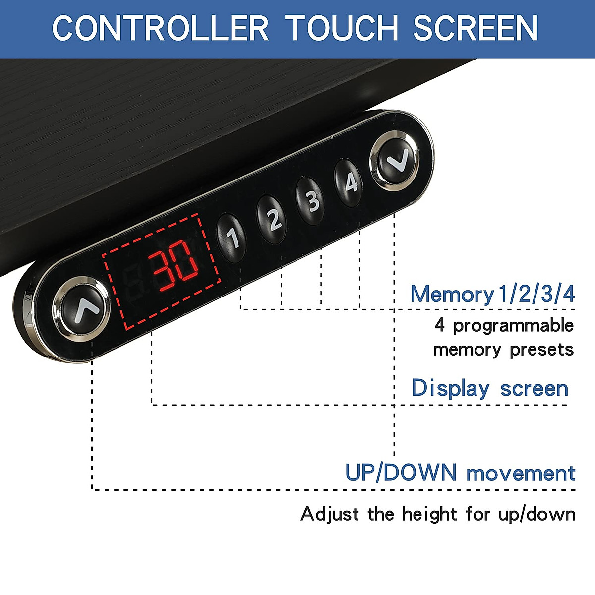 bilbil L-Shaped Electric Height Adjustable Standing Desk 59 Inches, Stand Up Rising Table for Home Office with Splice Board, Black Frame and Top