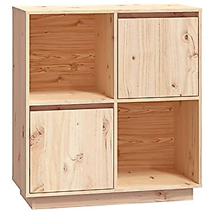 vidaXL Sideboard, Dresser Console Table Chest of Drawers, Accent Storage Cabinet for Living Room Dining Room, Modern Style, Solid Wood Pine