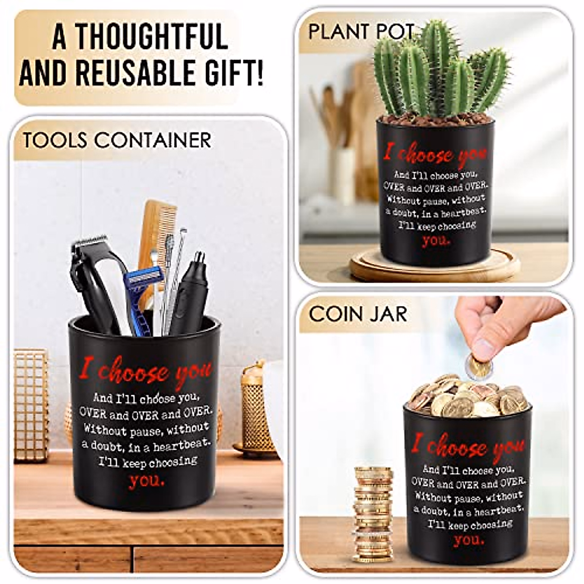 Anniversary Wedding Gifts for Men, Women, Couple, Christmas, Birthday Gifts for Her, Him, Boyfriend, Girlfriend, Romantic Gifts for Husband and Wife Gift Ideas, Vanilla Lavender Scented Candle 10oz