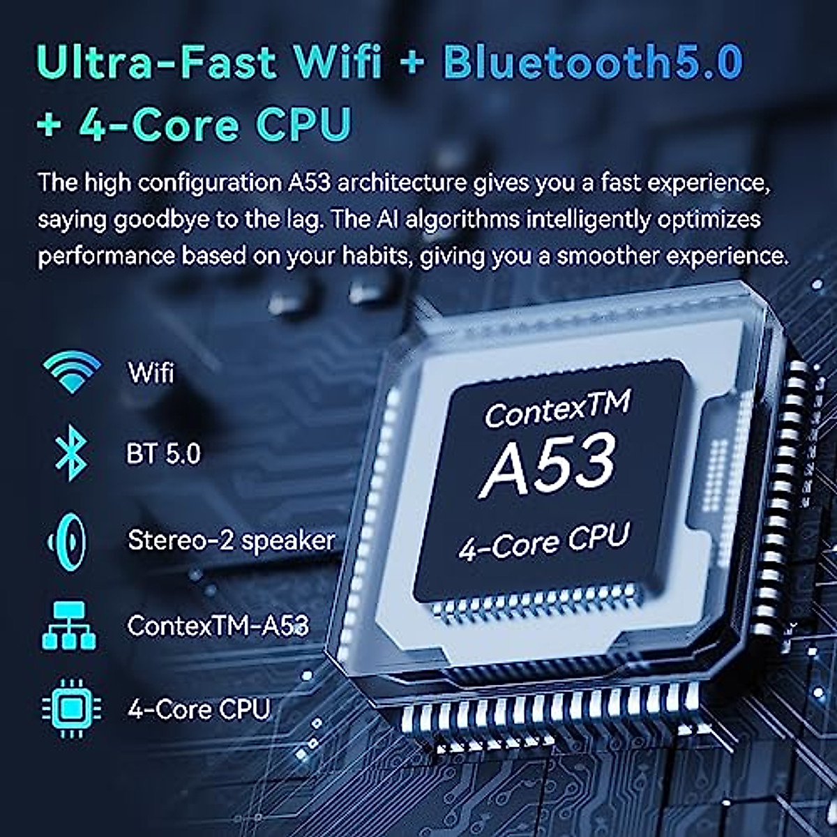 XCX Android 12 Tablet, 10 inch Tablet with 64bit 4-Core Processor, 32GB ROM 2GB RAM Tablet Android, WiFi, Bluetooth, USB-C Rechargeable, Dual Camera (Gray)