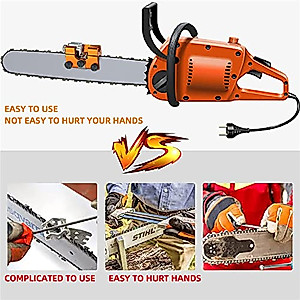 Chainsaw Sharpening Kit, Fast Chain Saw Shaperener Tool, Portable Chainsaw Sharpening Jig, Hand Crank Chainsaw Blade Sharpener, Electric Chainsaw File/Sharpener Accessories for All Kinds of Chain Saws