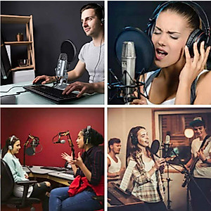 Earamble Studio Microphone Pop Filter Round Shape Mic Wind Mask Shield Screen