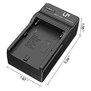 LP NP-F550 Battery Charger, Charger Compatible with Sony NP F970, F960, F770, F750, F570, F530, F330, CCD-SC55,TR516,TR716, TR818, TR910, TR917, CN160, CN-216 LED Light, Feelworld Field Monitor & More