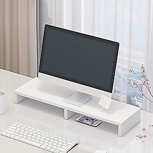 Heighten Shelf Bookshelf Magazine Rack Separate Storage Rack Freestanding Creativity Desktop Office Desk Home Office MUMUJIN (Color : White, Size : 50X20X6CM)