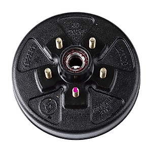 Lippert Replacement 10" Brake Hub Drum Assembly for RVs with 3,500 lb. Axle; 5 on 4.5" Bolt Pattern; 1/2" Studs; Fully Assembled with Bearing Cones, Seals, Grease, Limited 1-Year Warranty - 814200