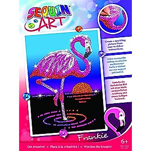 Sequin Art Red Frankie The Flamingo Sparkling Arts and Crafts Kit
