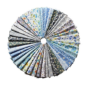 5 x 5 Inches(13cm x 13cm) Charm Packs Cotton Fabric Squares,Precut Quilting Floral Fabric Bundles for Craft DIY …