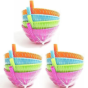 12 Pc Cereal Bowls With Straws Sip A Bowl Built In Straw Soup Drinking BPA Free