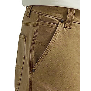 Lee Men's Legendary Workwear Carpenter Jean, Dark Khaki, 35W x 30L