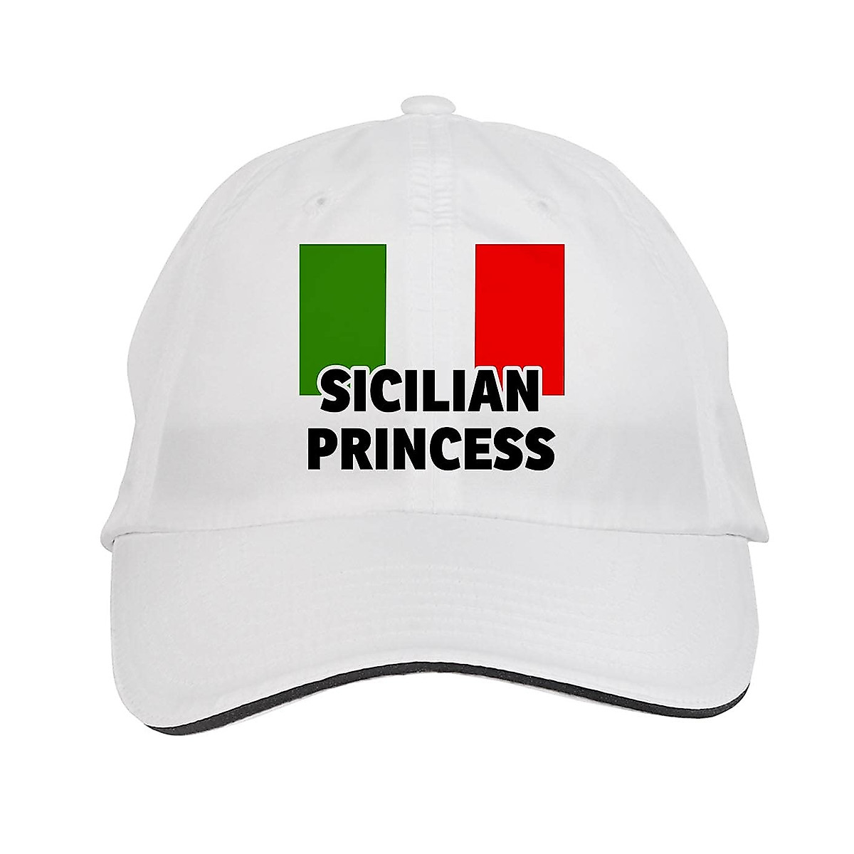Makoroni - SICILIAN PRINCESS Italy Italian Hat Adjustable Cap, DesR99 White