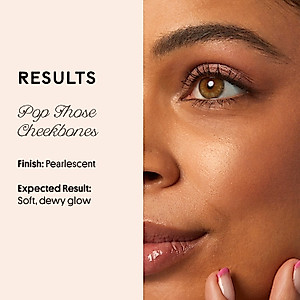 Winky Lux Cheeky Rose, Cream Highlighter with Vitamin E, Gold Highlighter, Makeup Highlighter, Champagne