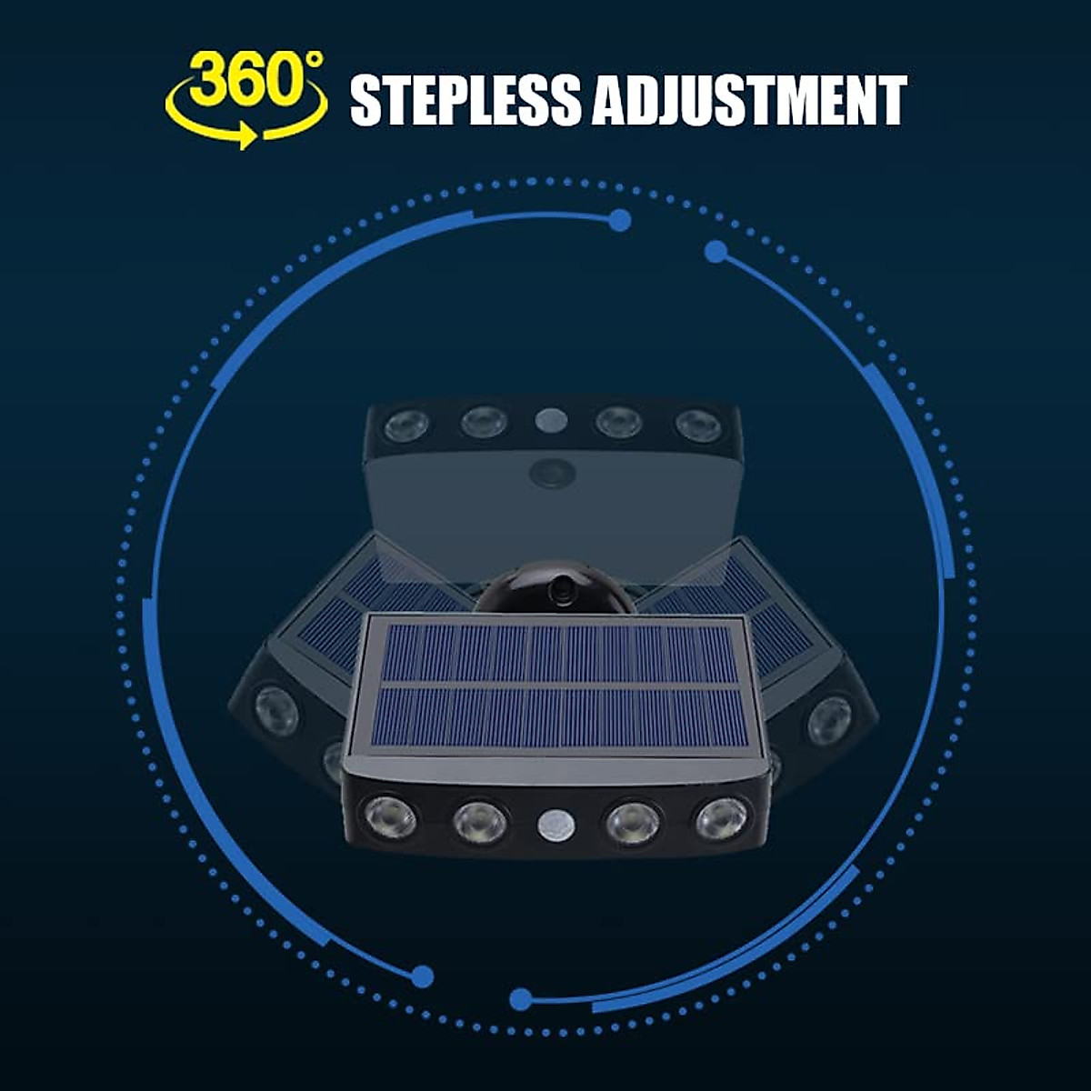 EUAONYA Solar Powered Fake Security Camera, Solar Wall Light Outdoor Solar-Powered Garden Lamp,Motion Sensor Waterproof Spotlights for Garden Path Street, IP65 Waterproof