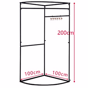 ZUSSMA Clothing Store Fitting Room, Fitting Room, Clothing Store Fitting Room Portable and Foldable Clothing Store Floor Simple Dressing Room Changing Curtain Fitting Room Dressing Room