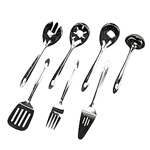 Chef Craft Select Slotted Serving Spoon, 9.5 inch, Stainless Steel