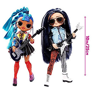 L.O.L. Surprise! O.M.G. Remix Rocker Boi and Punk Grrrl 2 Pack – 2 Fashion Dolls with Music