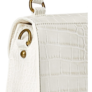 The Drop Women's Diana Top Handle Crossbody Bag, White, One Size