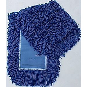 36" Dust Mops | Blue Closed-Loop Industrial Style - 6 Pack