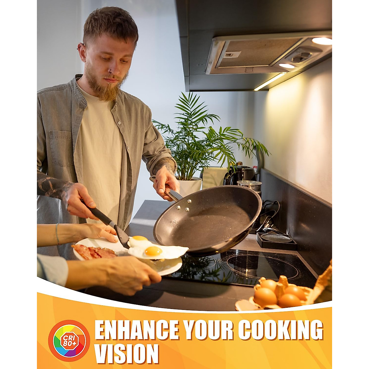 TobeBright 6W PAR20 LED Range Hood Light Bulbs E26 120V Dimmable Kitchen Stove Hood Light Bulbs, 6W LED Appliance Bulb Range Hood Replaces PAR20 50W Halogen Bulb, Warm White 3000K