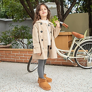 MK MATT KEELY Winter Boots Boys Girls Soft Warm Shoes Toddler Black Snow Boots 10 Toddler Khaki