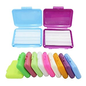 Orthodontic Wax for Braces, HRASY 10 Pack Dental Wax Brace Wearer Wax for Relieving Irritation and Pain, 10 Color 10 Flavors