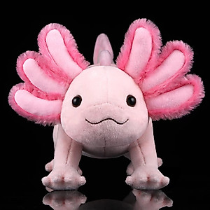 GAGAKU Axolotl Plush Toy 16" Axolotl Stuffed Animal Pink Axolotl Plushie for Boys Girls Kawaii Axolotl Gift for Birthday