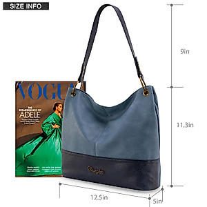 Wrangler Hobo Bags for Women Leather Hobo Purses Shoulder Bag Tote Bag Womens Purses and Handbags WG20-918JN