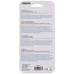 Carson MiniBrite LED Lighted Slide-Out Aspheric Magnifier with Protective Sleeve (PO-55)