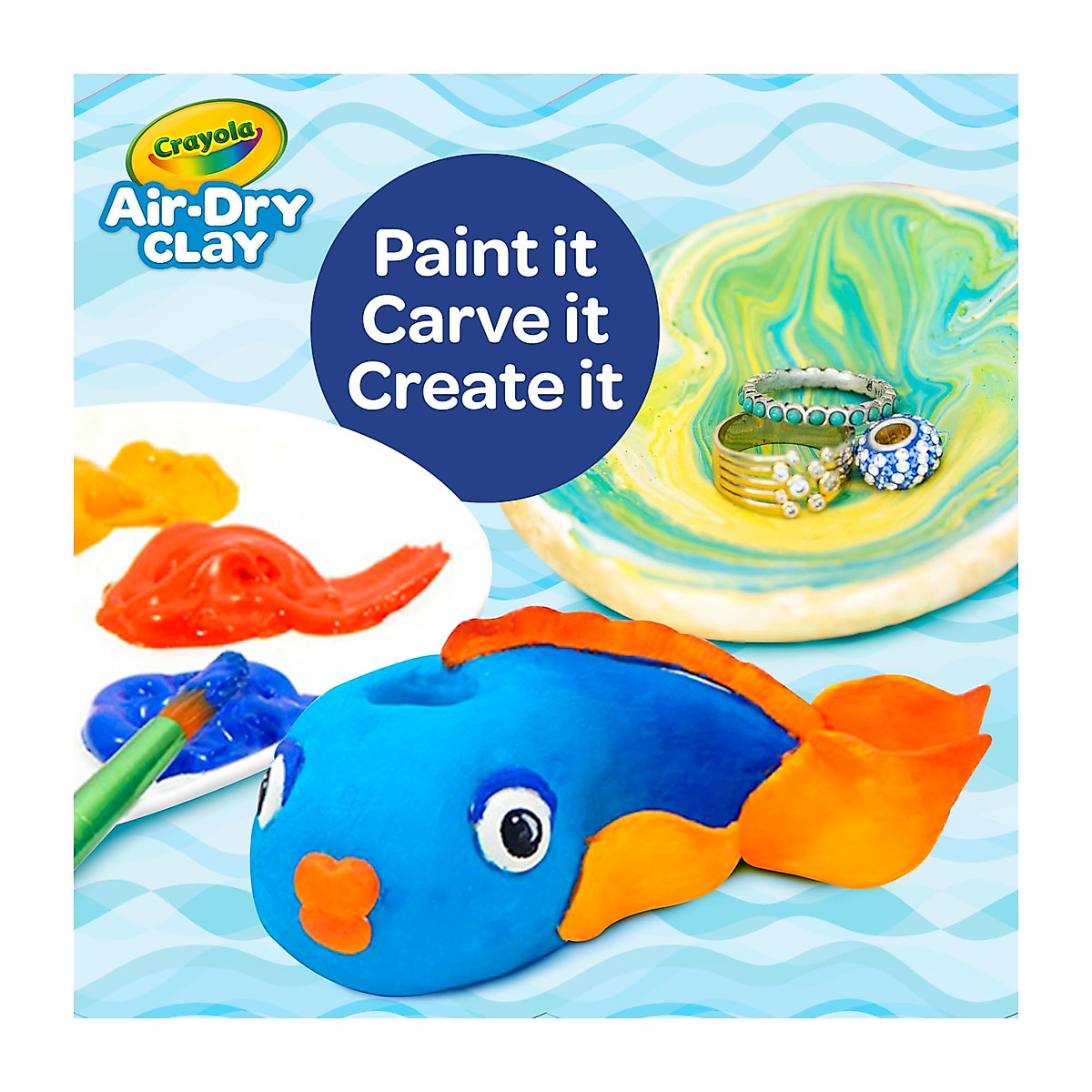 Crayola Air Dry Clay 2.5 Lb Bucket, White