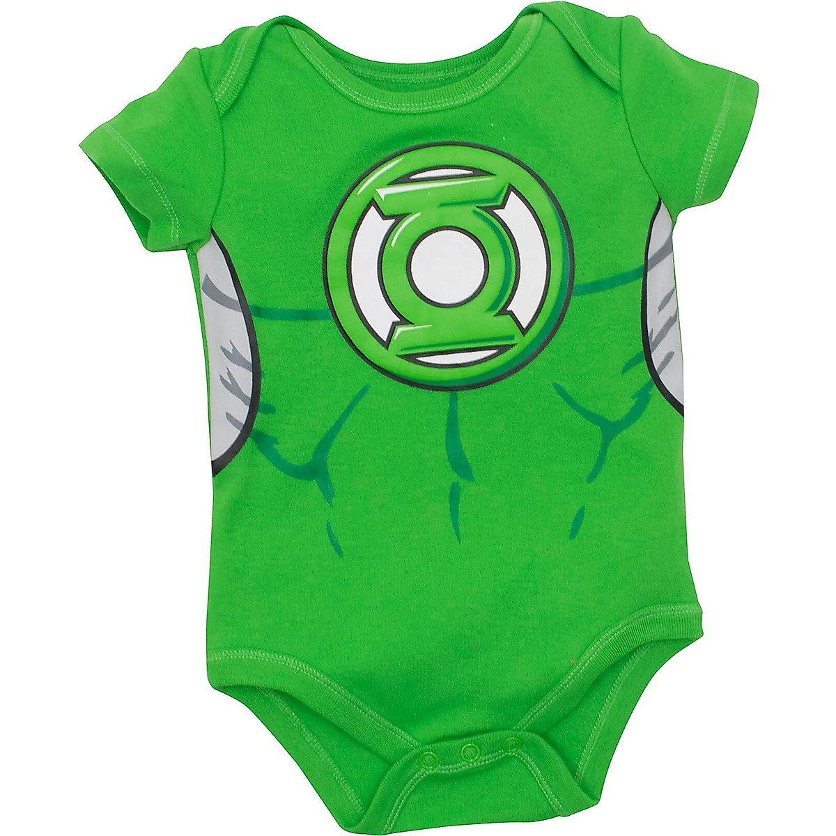 Warner Bros. Justice League Baby Boys' 5 Pack Superhero Bodysuits - Batman, Superman, The Flash, Aquaman and Green Lantern (6-9M)