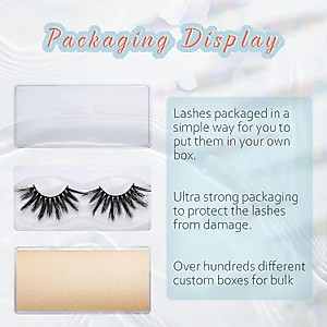 FARRED Wholesale 25mm Faux Mink Lashes, 50 Pairs 10 Styles, Bulk Long Dramatic 6D Fake Eyelashes Strip Volume Lashes, Synthetic False Eyelashes