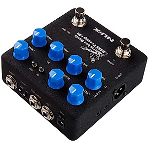 Briskdrop NUX Melvin Lee Davis NBP-5 Bass Preamp and DI Bundle with 2 MXR Instrument Cables, Dunlop Pick Pack, and Power Supply