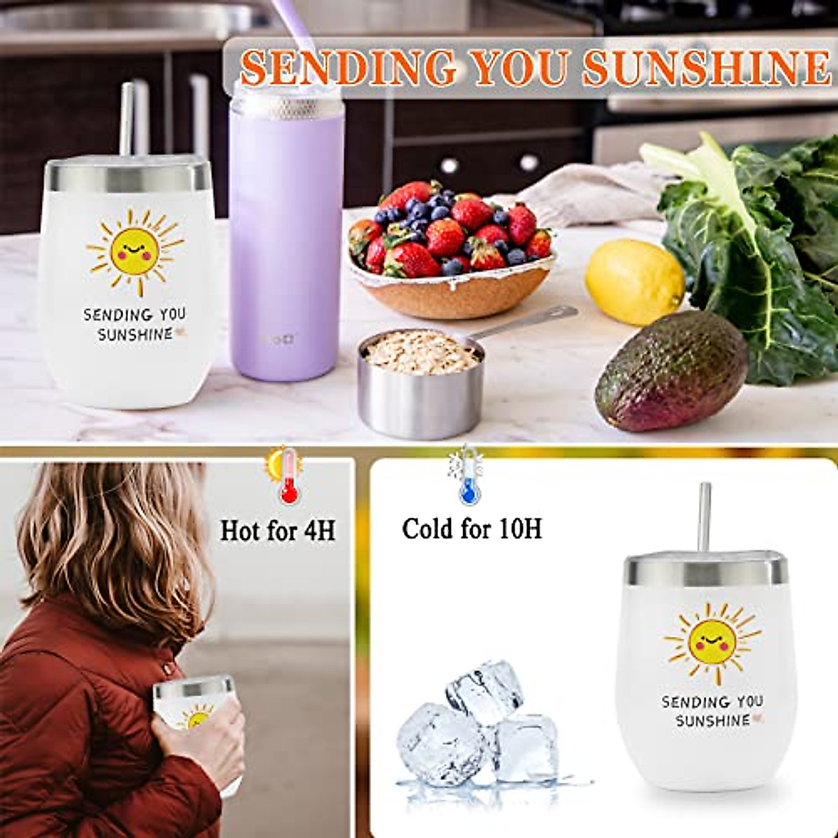 Spa Gift Baskets for Women, Get Well Soon Self Care Gift Baskets for Her, Relaxing Spa Gift Box with Gift Card, Thinking of You Unique Birthday Gift Set for Wife Mom Sister Best Friends