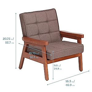 ECR4Kids Hadley Arm Chair, Kids Furniture, Raisin