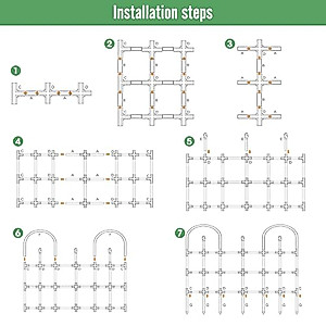 MQHUAYU Garden Trellis for Climbing Plants Outdoor, 47.2" H*38.2" W Rustproof Sturdy Garden Arch Trellis for Potted Climbing Cucumber Tomato Rose Vegetable Flower Plant Trellises(120cm)