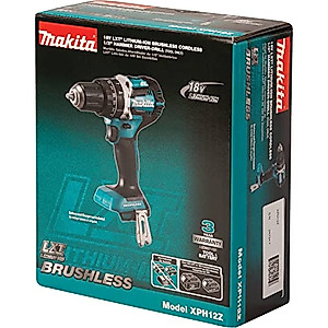 Makita XPH12Z 18V LXT Lithium-Ion Brushless Cordless 1/2 inches Hammer Driver-Drill (Renewed)