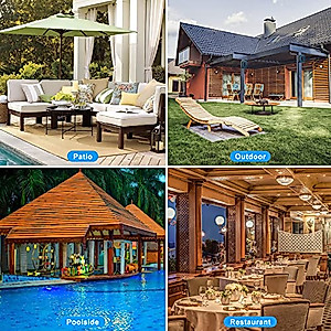 Herdio 6.5 Inches Outdoor Speakers Wired Waterproof Passive,Wall Mount Speakers with 800 Watts Powerful Bass for Home Patio Garden Covered Deck,All-Weather Durability,Black(2 Pairs)