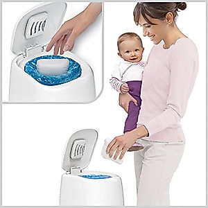 Playtex Diaper Genie Complete Diaper Pail with Odor Lock Technology, White