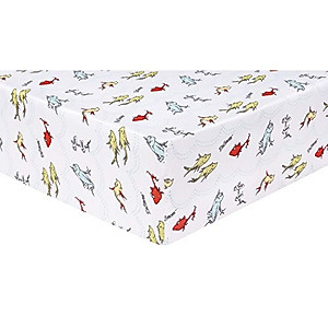 Trend Lab Dr. Seuss One Fish Two Fish 4Piece Crib Bedding Set Nursery Baby Bedding