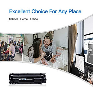 LxTek Compatible Toner Cartridge Replacement for HP 83A CF283A to Compatible with Laserjet Pro MFP M125nw M201dw M225dw M201n M125a M127fn M127fw, 4 Black