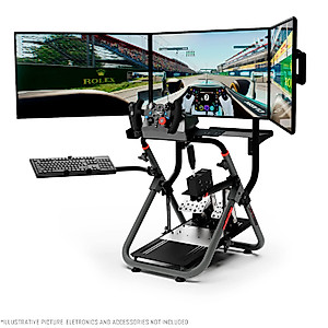 Extreme Sim Racing Wheel Stand Cockpit SXT V2 Racing Simulator - Racing Wheel Stand For Logitech G25, G27, G29, G920, Thrustmaster And Fanatec - Wheel Locks Included - Nardo Gray