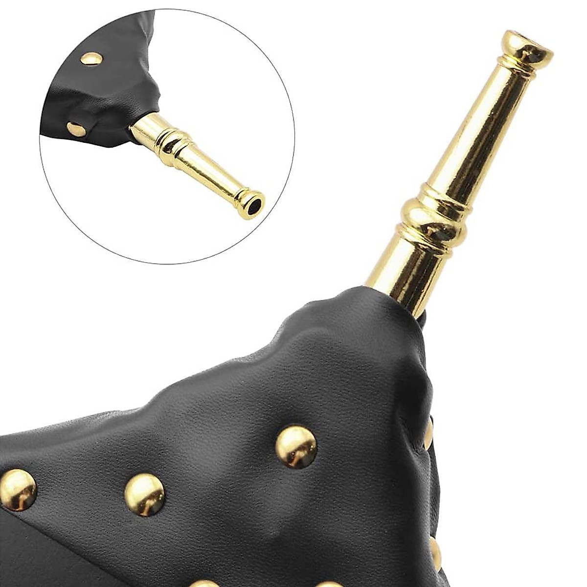 FUNTELL Bellows for Fire Pit, Bellows for Wood Stove, Air Blower Fire Fan for Outdoor Cooking, BBQ, Camping, 16.9" x 7.5"