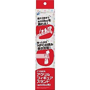 CYBER · Acrylic figure stand (for amiibo) CY-NSAFS-CL