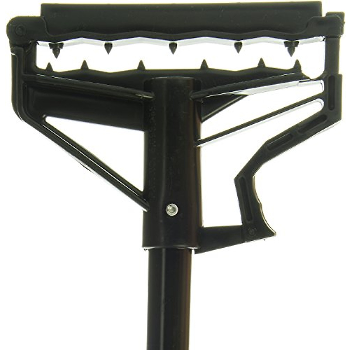 SPARTA 36959500 Quik-Release Metal Mop Handle, Vinyl Coated Handle For Cleaning, 60 Inches, Black