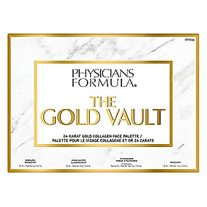 Physicians Formula 24-Karat Gold Shimmer Makeup Set, Face Palette, The Gold Vault, Mascara, Eyeshadow, Christmas Gift
